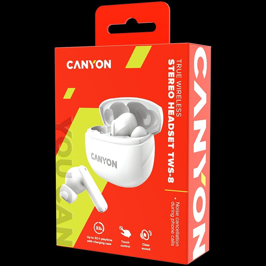 CANYON TWS Bluetooth Headsets CNS-TWS8W for at Bounce Tech