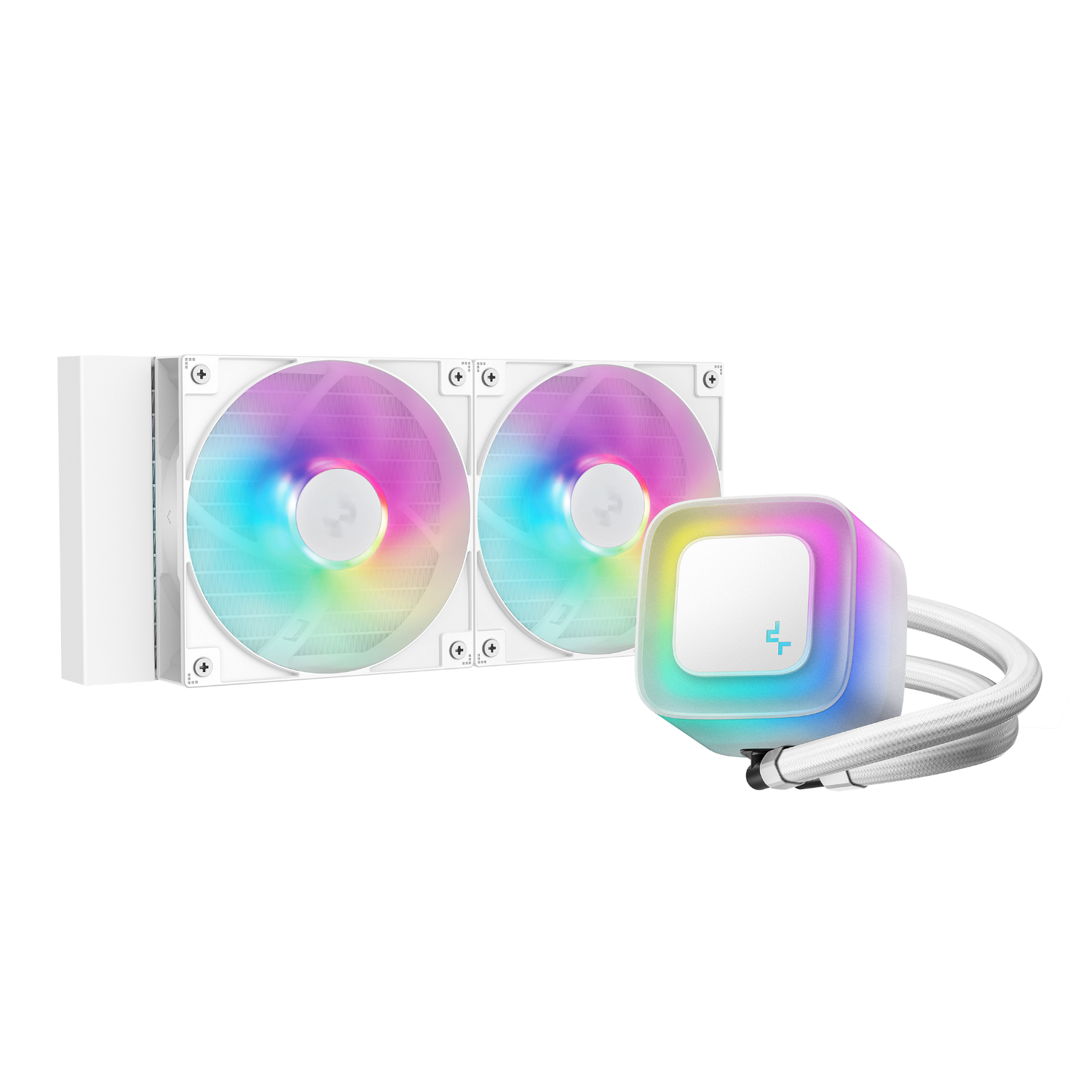 DeepCool LE240 V2 240mm ARGB AIO CPU Liquid Cooler - White for at Bounce Tech